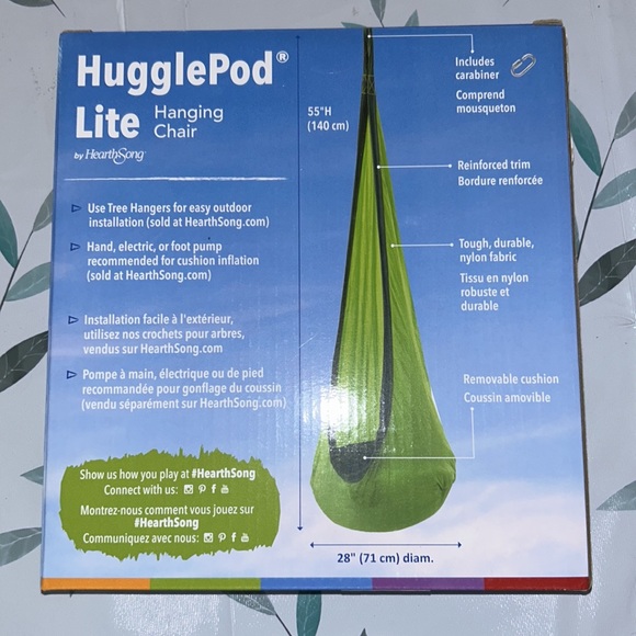 HearthSong | Toys | Hugglepod Lite Nylon Hanging Chair | Poshmark